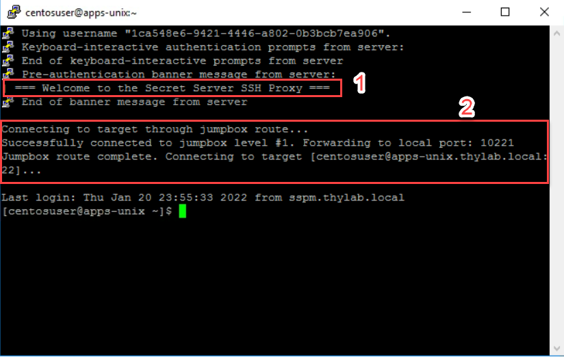 SSH Jumpbox - Secret Server